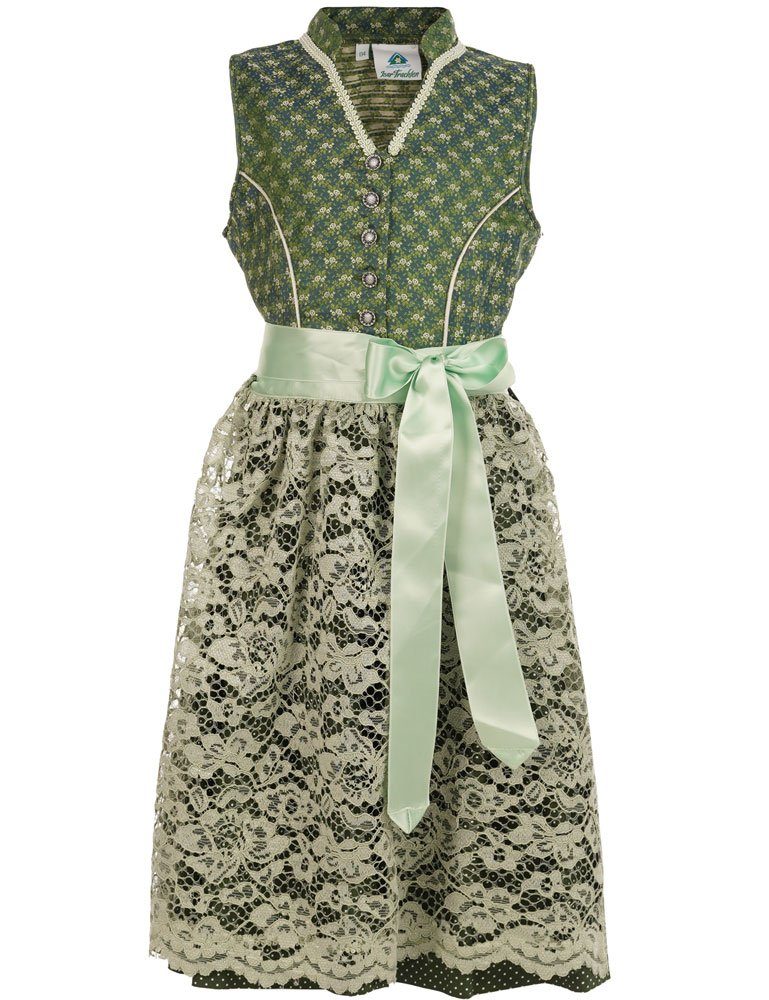 Isar-Trachten Dirndl »Isar-Trachten Jugend Dirndl 'Smaragd' Spitzenschür«