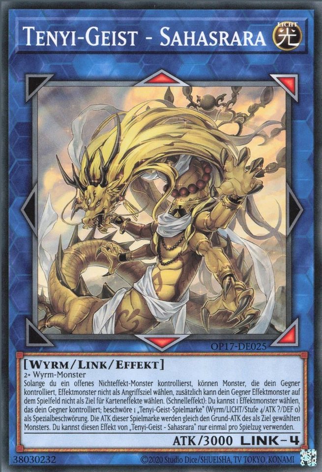 Recollectibles Sammelkarte Yugioh Karte Tenyi Geist Sahasrara Deutsch