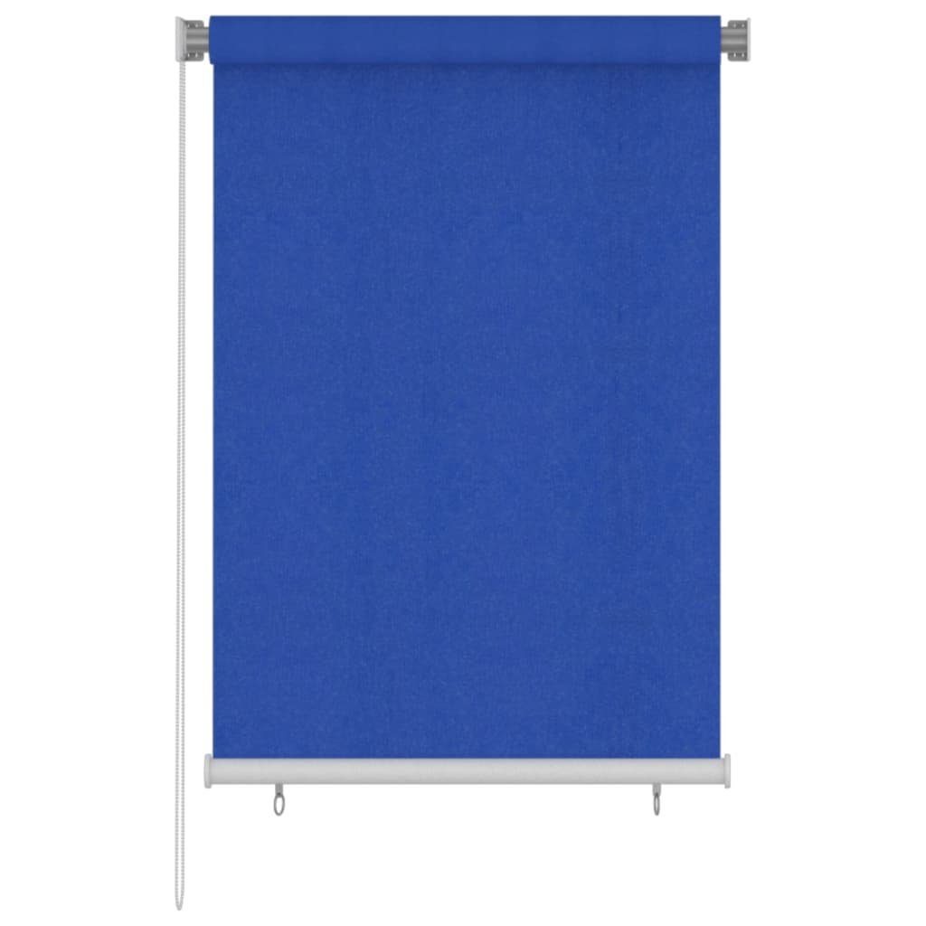 Rollo Außenrollo 145 (B) x 230 (H) cm Blau HDPE, vidaXL