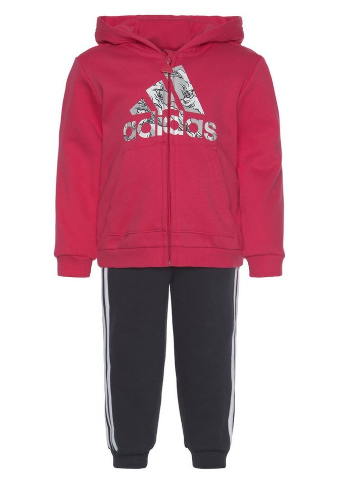 Adidas Performance Jogginganzug Logo Fullzip Hood Fleece« Set 2 Tlg