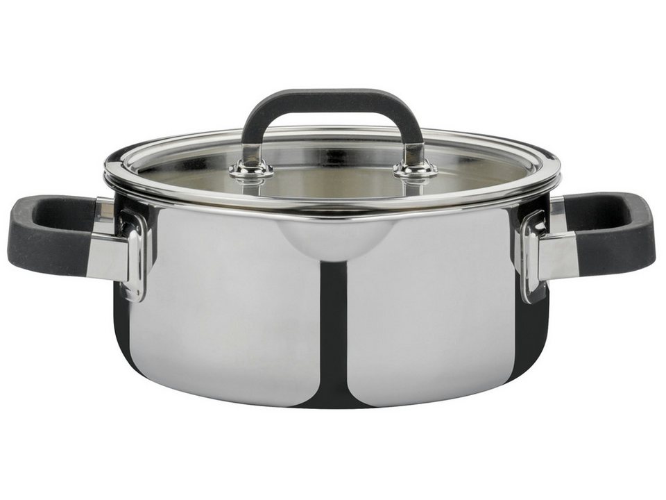 Spring Kochtopf Fusion2 Bratentopf Mit Glasdeckel 24cm