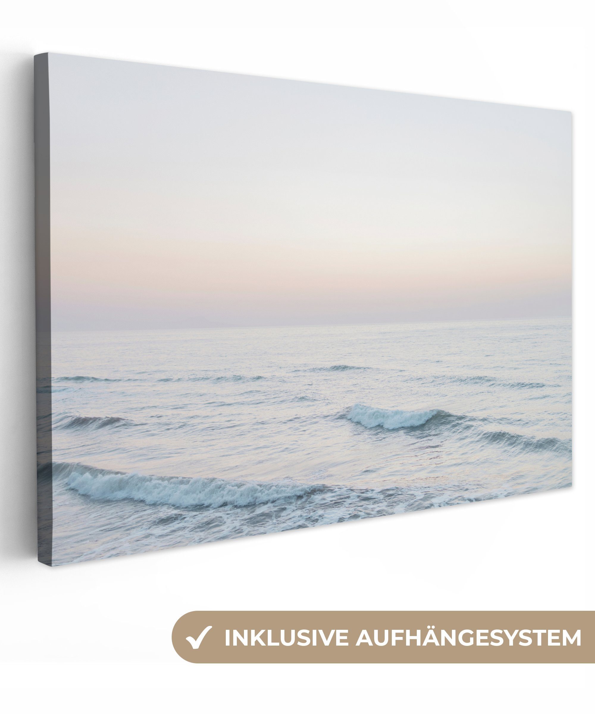 Onemillioncanvasses® Leinwandbild Meer Wellen Wasser Natur 1 St