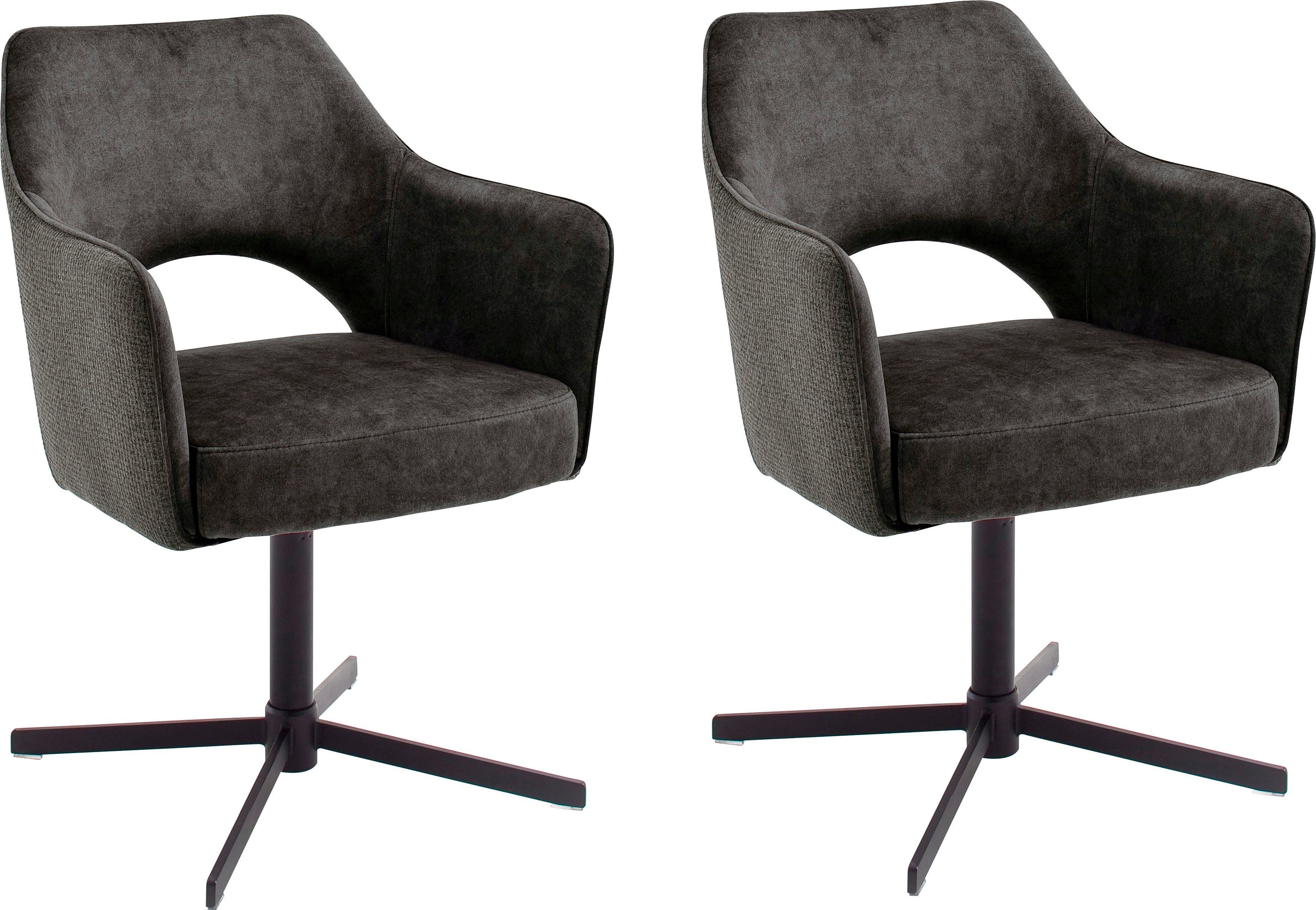 Mca Furniture Esszimmerstuhl Valetta Set 2 Stück Stoffbezug