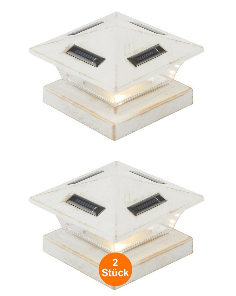 Bmf Versand Außen Stehlampe Led Solarleuchte 2er Set Solarlampe Sockel