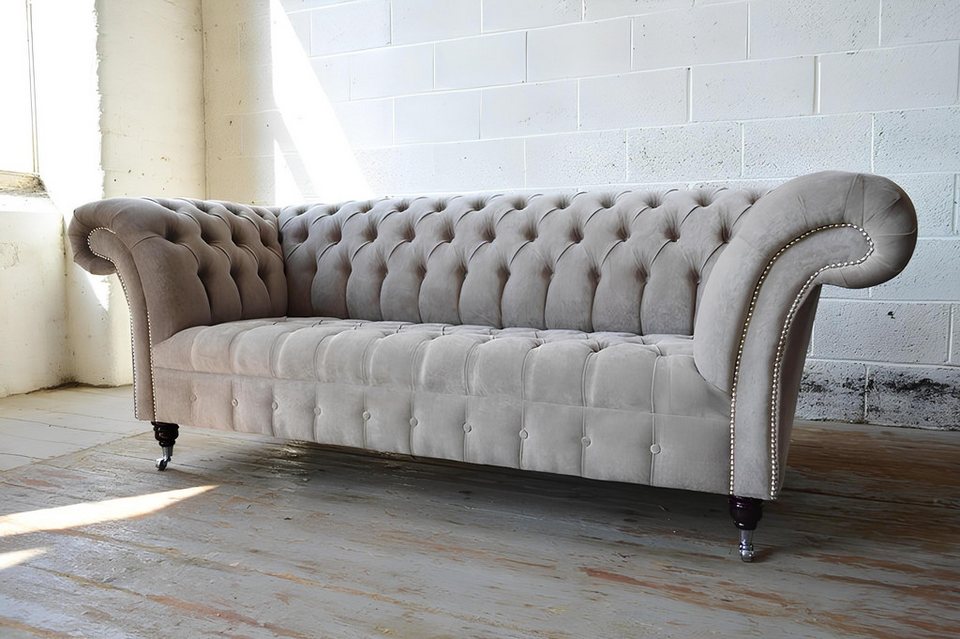 Xlmoebel Sofa Chesterfield Großes Textil Design Wohnzimmer Sofa Mit