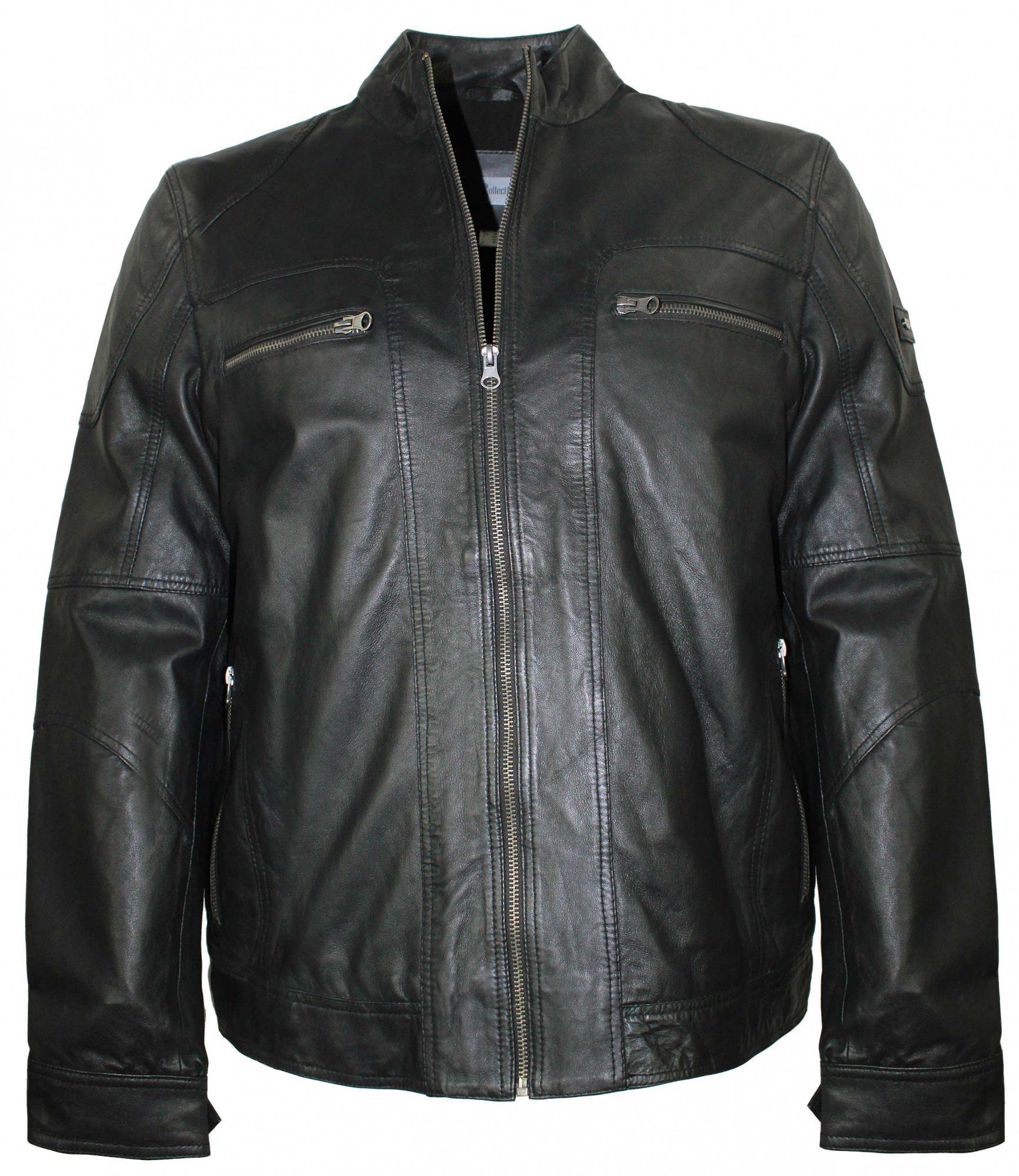 JCC Lederjacke Bikerjacke / Bikerstyle, JCC - Herren Lederjacke ...