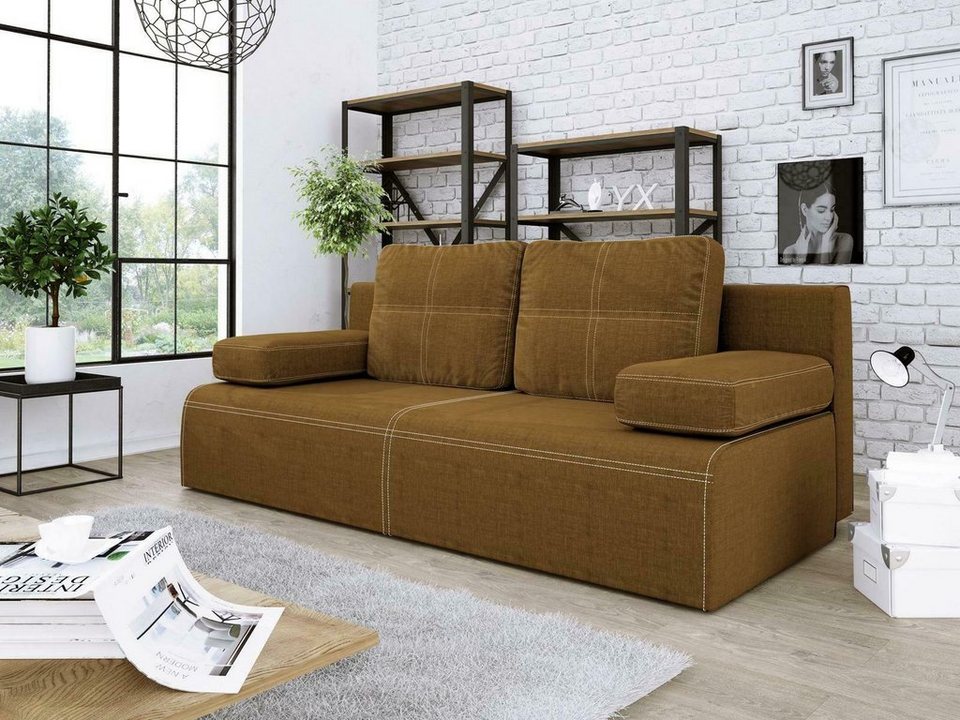 Jvmoebel Sofa Grüner Dreisitzer Stoffsofa Luxus Design Möbel Couch Neu