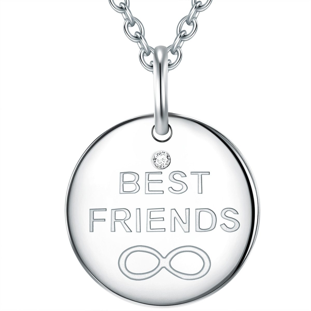 Lulu & Jane Collier Best Friends/Infinity silber, mit Diamant