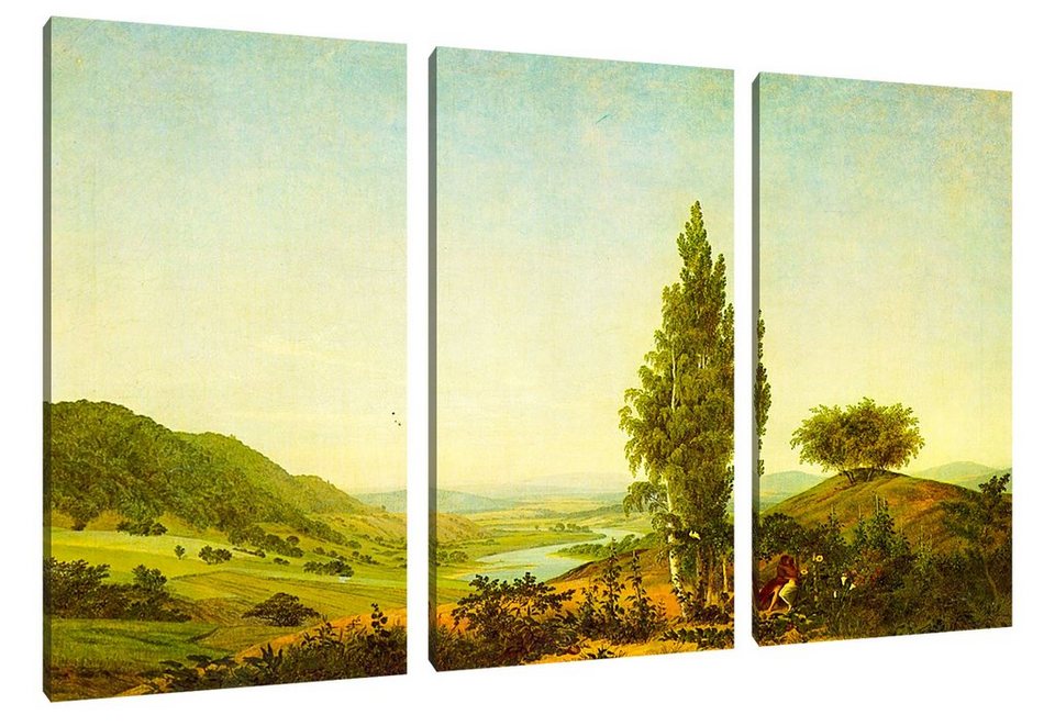 Pixxprint Leinwandbild Caspar David Friedrich Der Sommer Landschaft