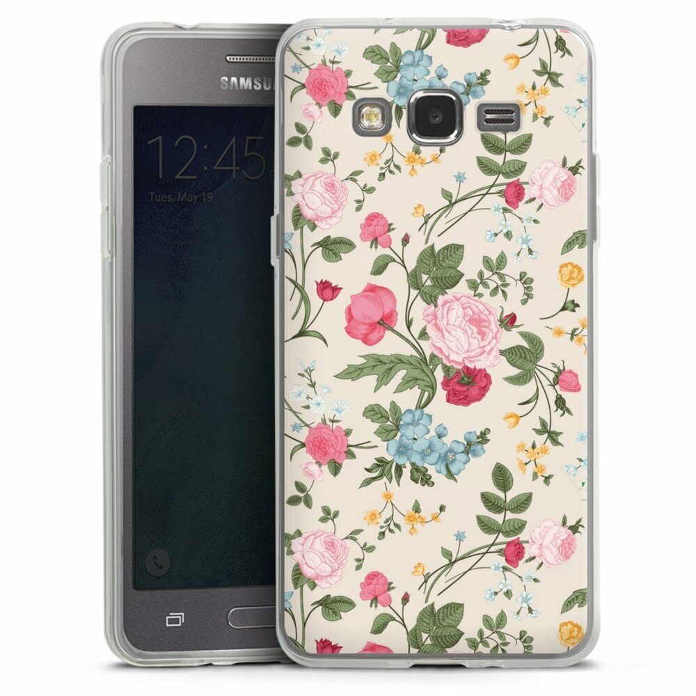 Deindesign Handyhülle Vintage Ornamente Blumen Vintage Beauty Samsung
