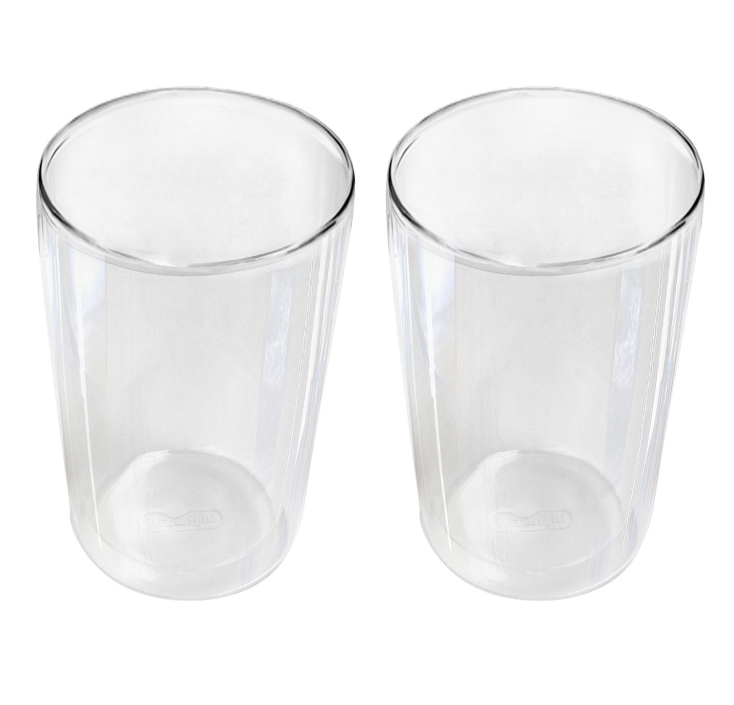 VIOKS Thermoglas 480ml Set 2x Ersatz für Delonghi AS00001404, Glas, für kalte und warme Getränke ...