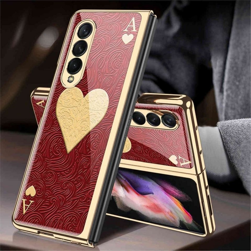 Wigento Handyhülle Für Samsung Galaxy Z Flip3 5g Galvanisieren Design