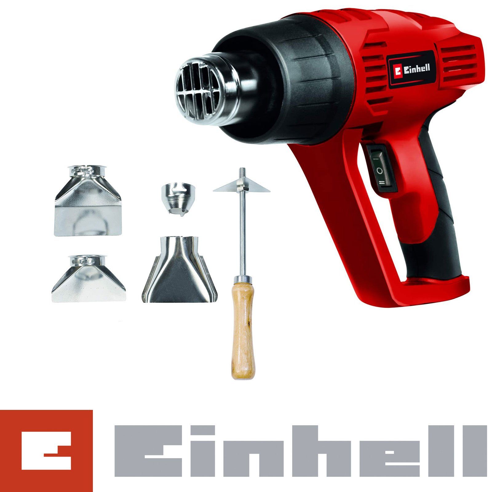 Einhell Heißluftgebläse TH-HA 2000/1, 2000 in W, bis max. 550 °C, Inkl. Farbkratzer und vier ...