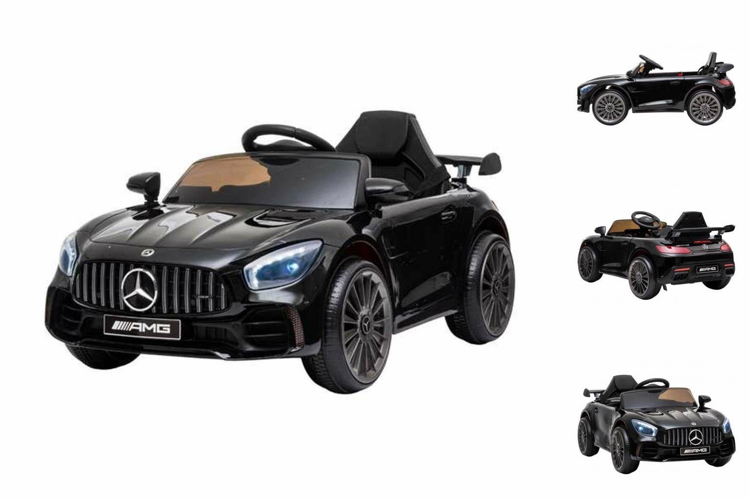 Mercedes Benz Rutscherauto Elektroauto für Kinder Mercedes Benz AMG GTR Schwarz 12 V