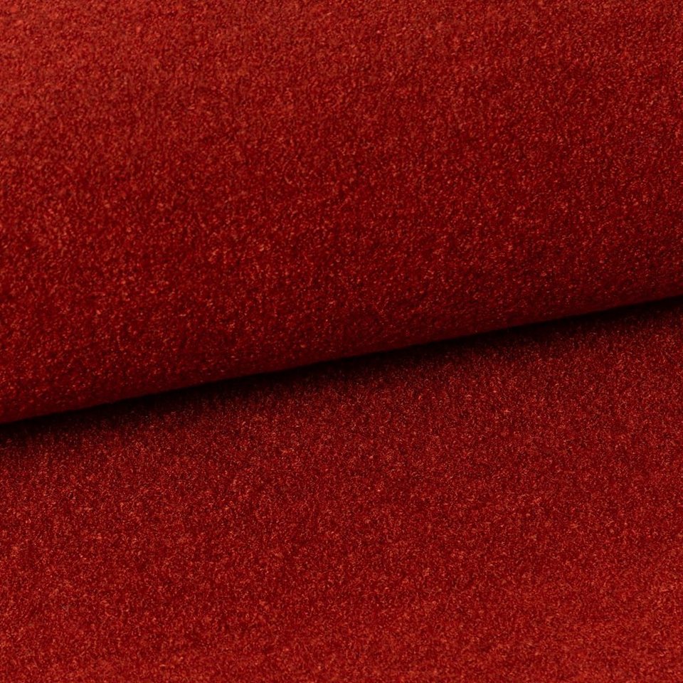 SchÖner Leben Stoff Boucle Wollstoff Mantelstoff Viskose Wolle Rot