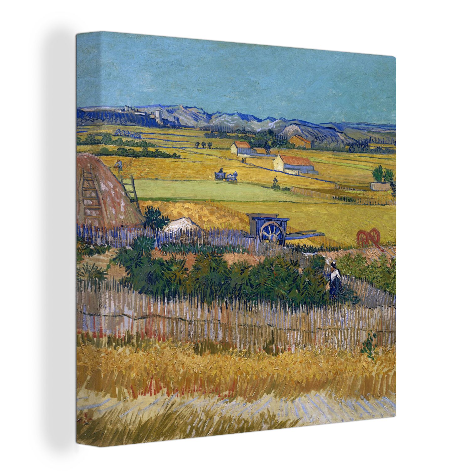 OneMillionCanvasses® Leinwandbild Die Ernte - Gemälde von Vincent van Gogh, (1 St), Leinwand ...