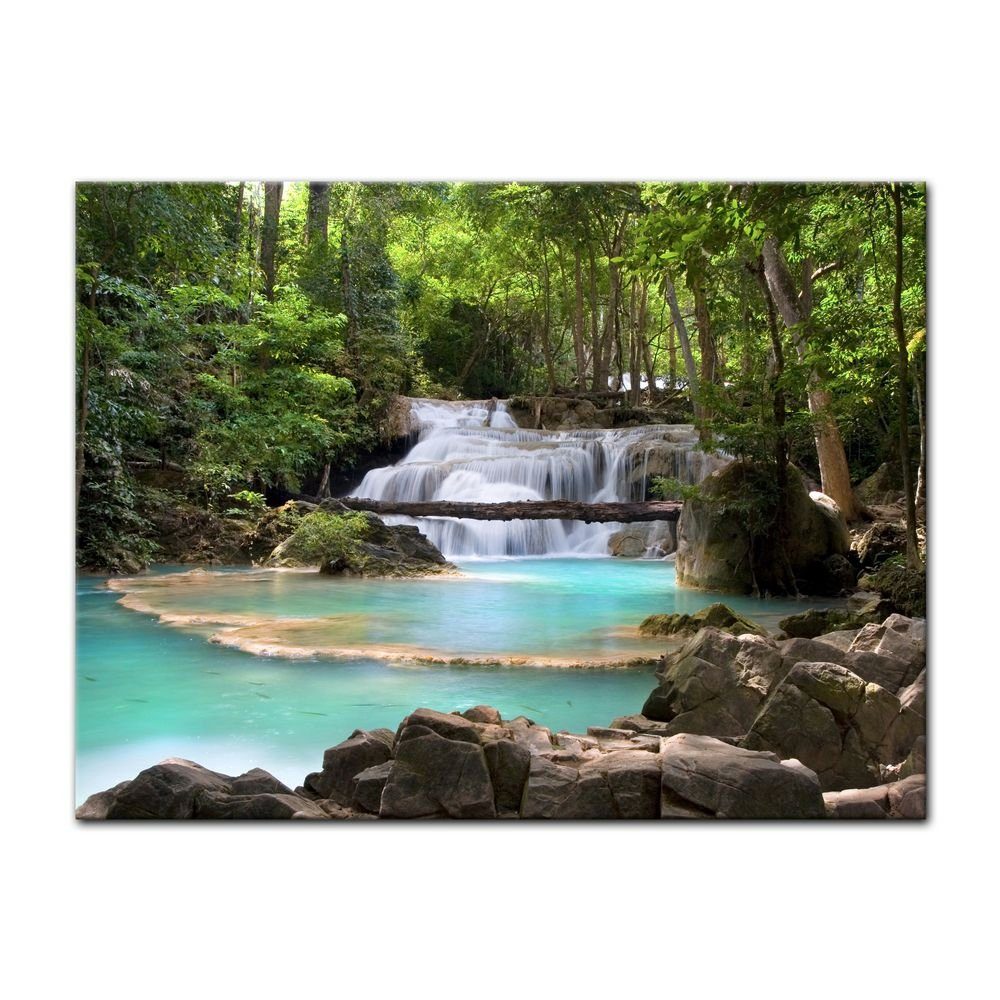 ᐅ Bilderdepot24 Leinwandbild Wasserfall im Wald, Landschaften | OTTO