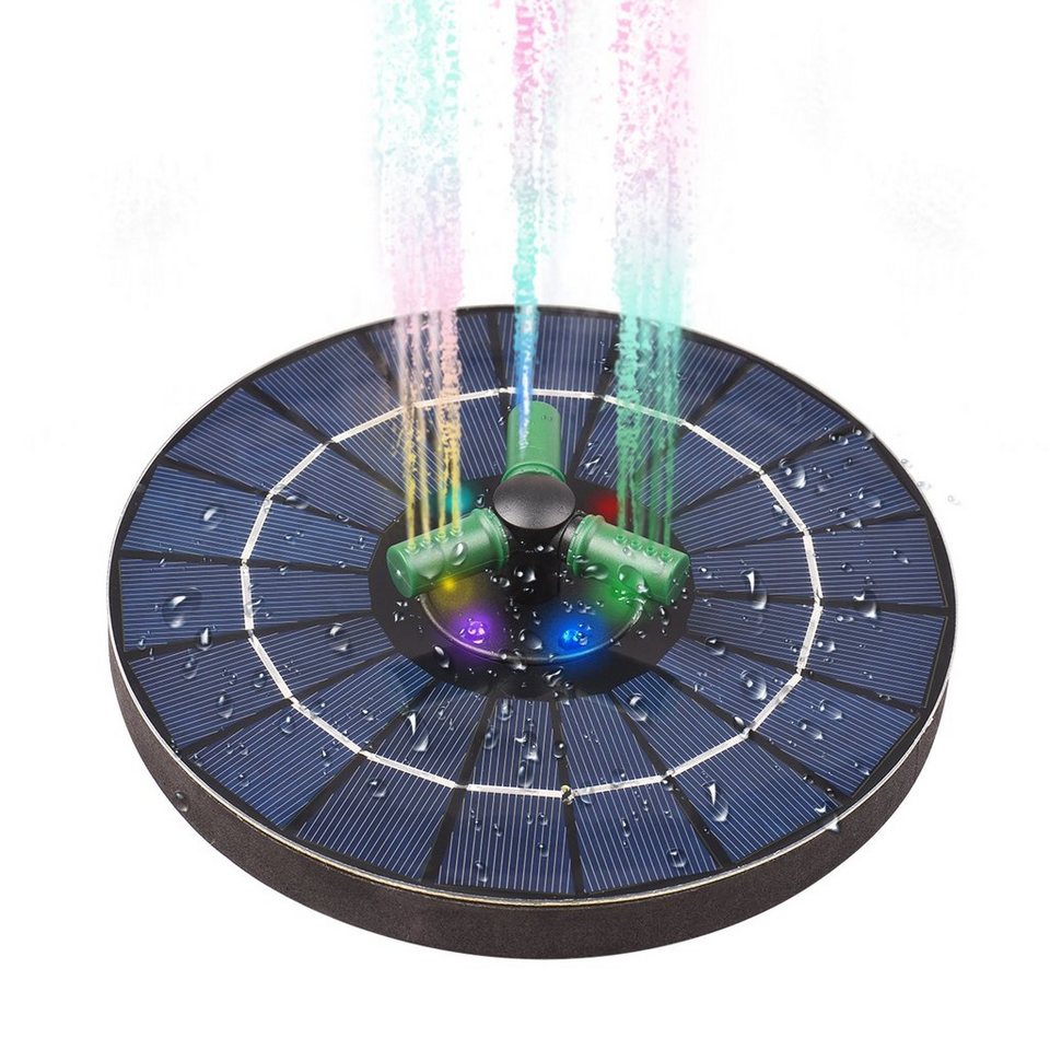 Tidyard Solarpumpe 4w 360 ° Drehbarer Düse Rgb Led Licht