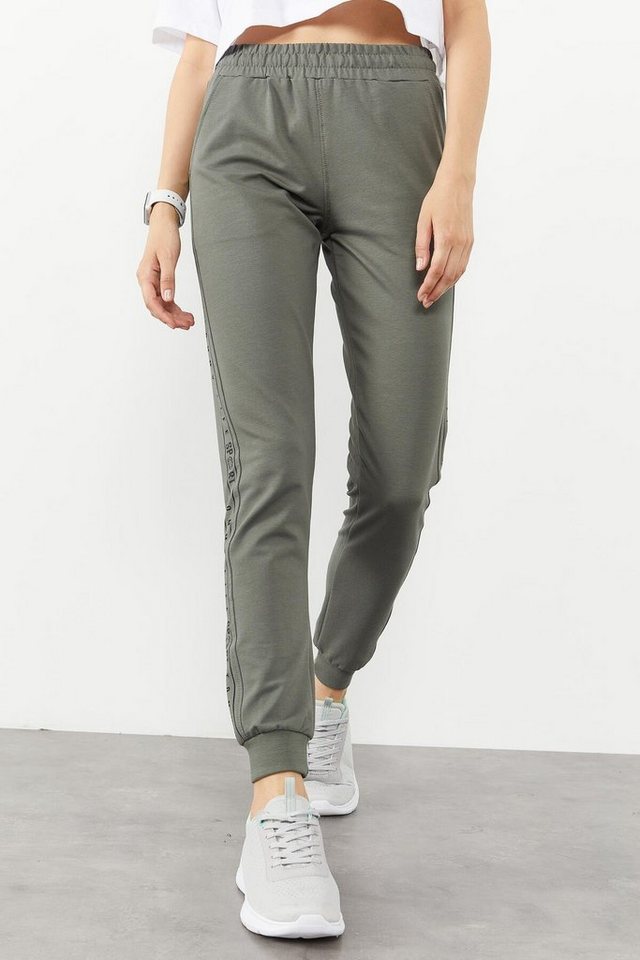Tommy Life Jogginghose Mit Schriftzug Und Formmanschetten