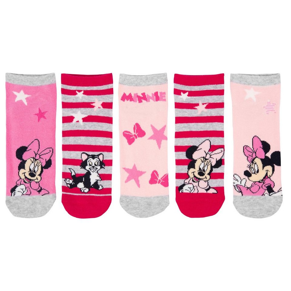 United Labels® Socken Disney Minnie Mouse Socken Für Mädchen Rosa Pink