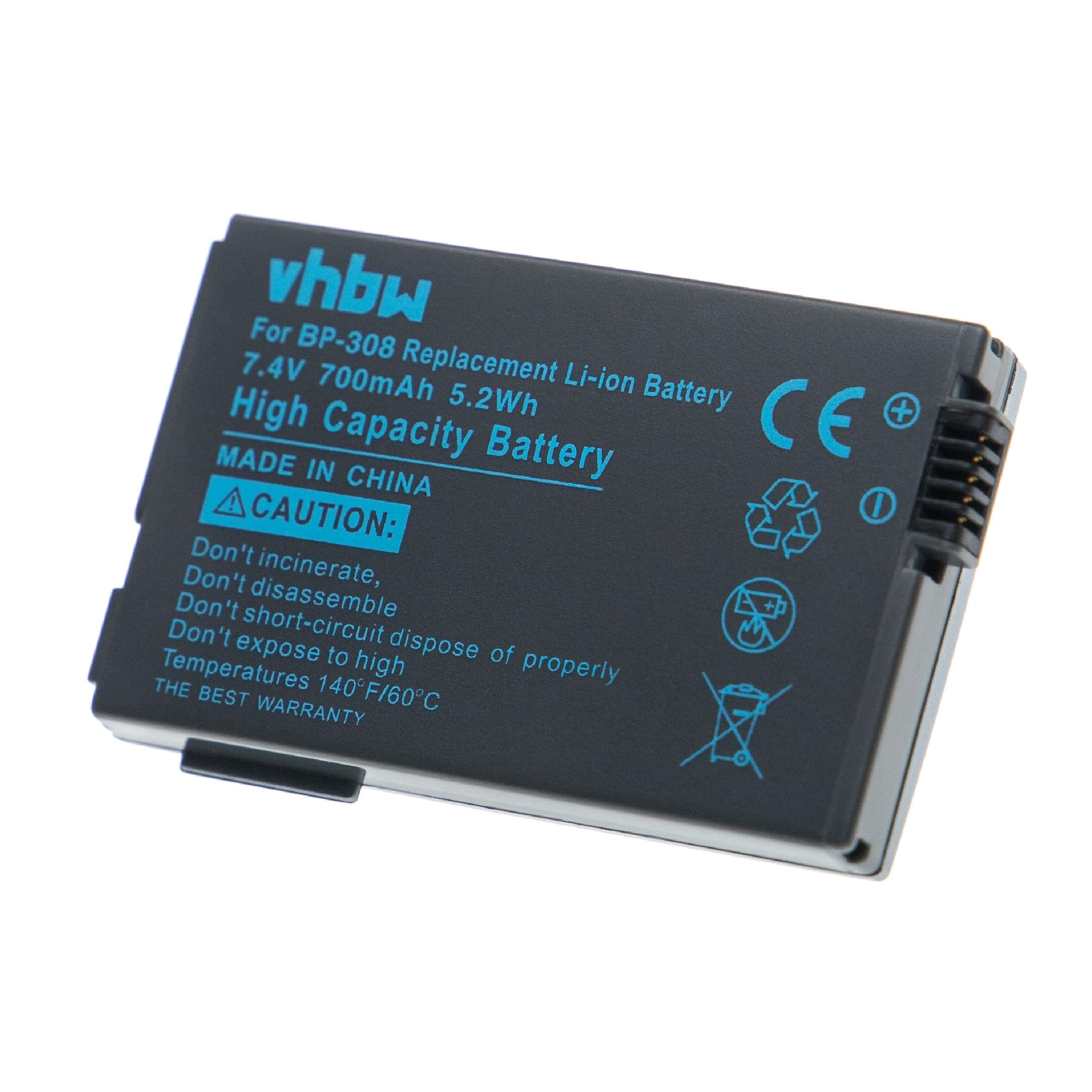 vhbw kompatibel mit Canon IXY DV M5 Kamera-Akku Li-Ion 700 mAh (7,4 V), Kamera Batterie