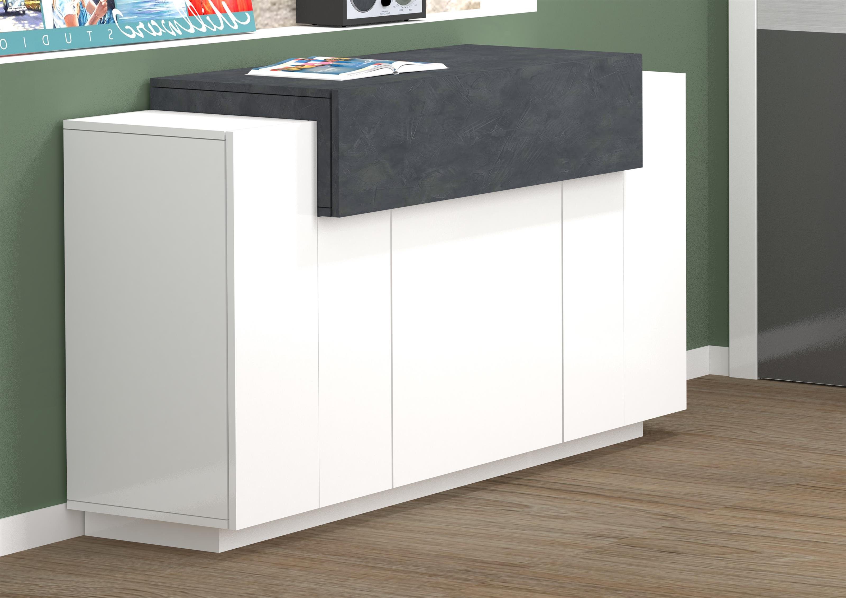 Möbelando Kommode Catania Moderne Kommode Aus Spanplatte In Weiß
