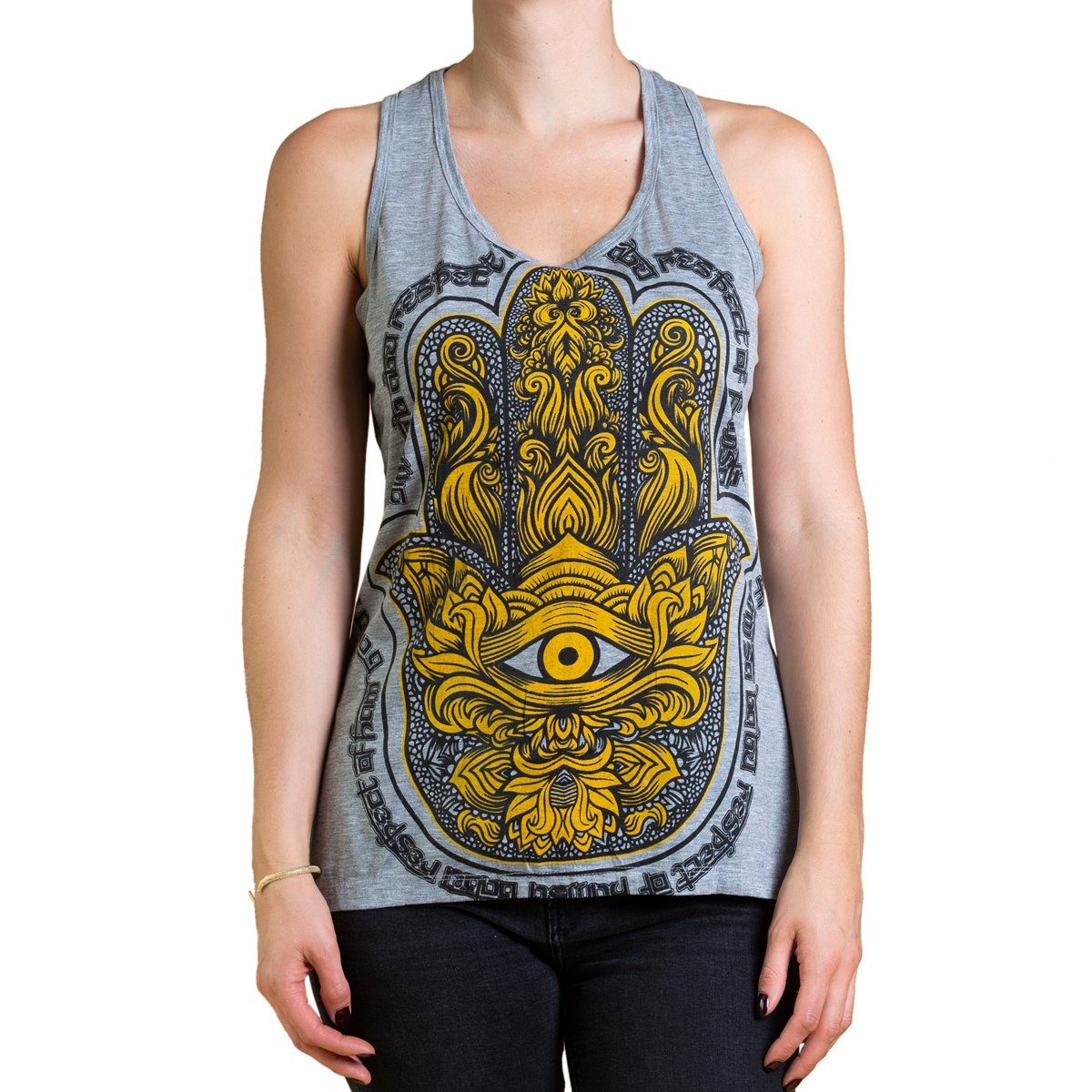 PANASIAM Crop-Top Babu Top Om- oder Hand-Design