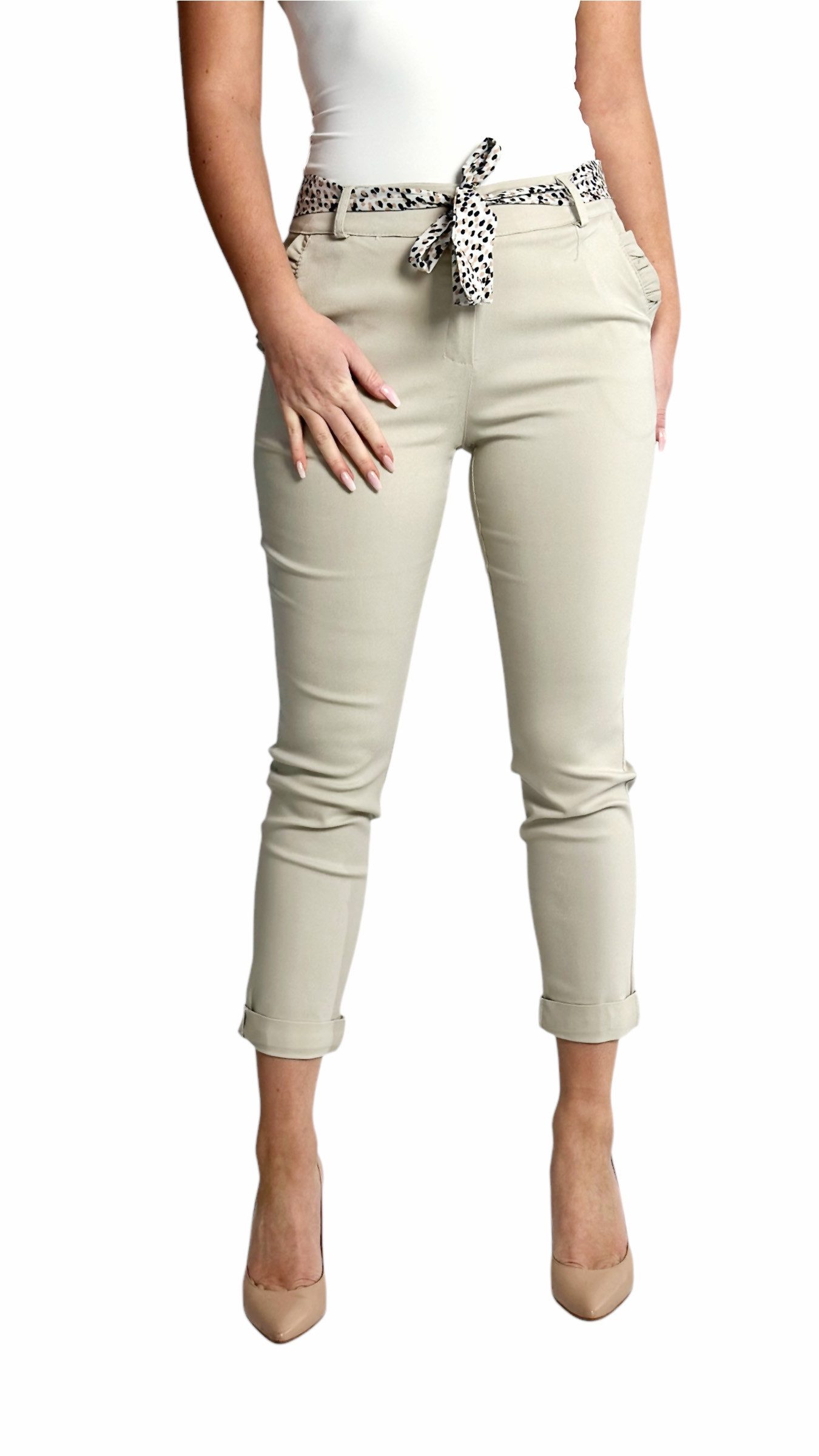 Mississhop Stretch-Hose Female Damen Stretch Klassische Chino Hose mit ...