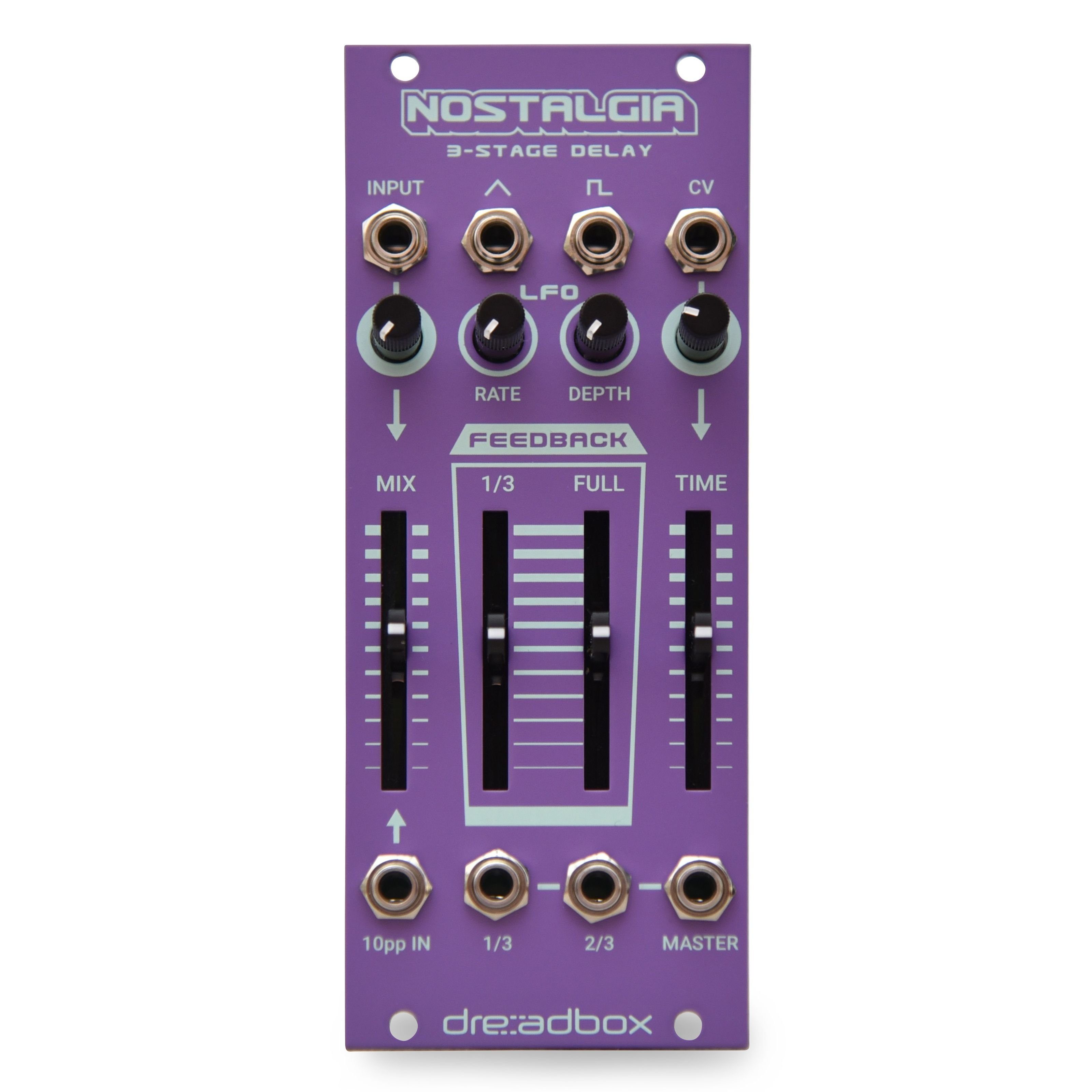 Dreadbox Synthesizer Nostalgia Modular Synthesizer Effekt Module Nostalgia Effekt Modular