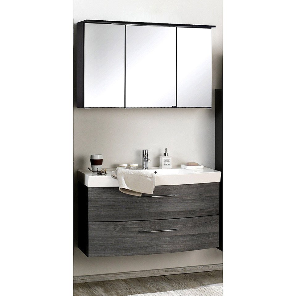 Lomadox Badmöbel Set Florido 03 Spar Set 2 St 100cm Eiche
