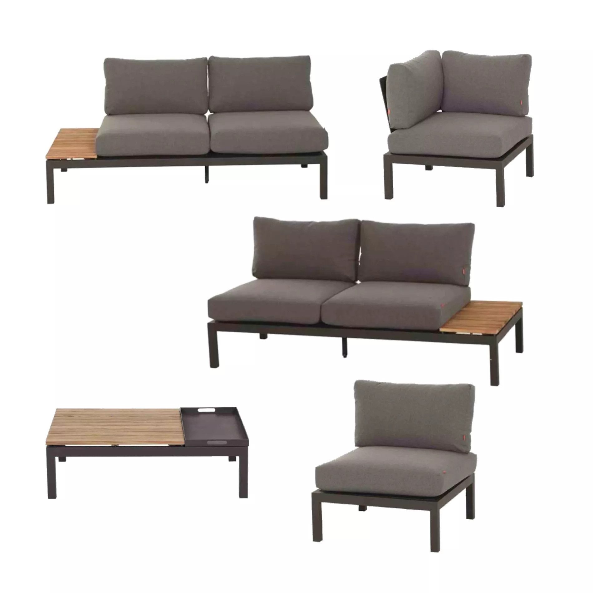 Siena Garden Gartenlounge Set Alvida Spar Set 5 Tlg Eckloungeset