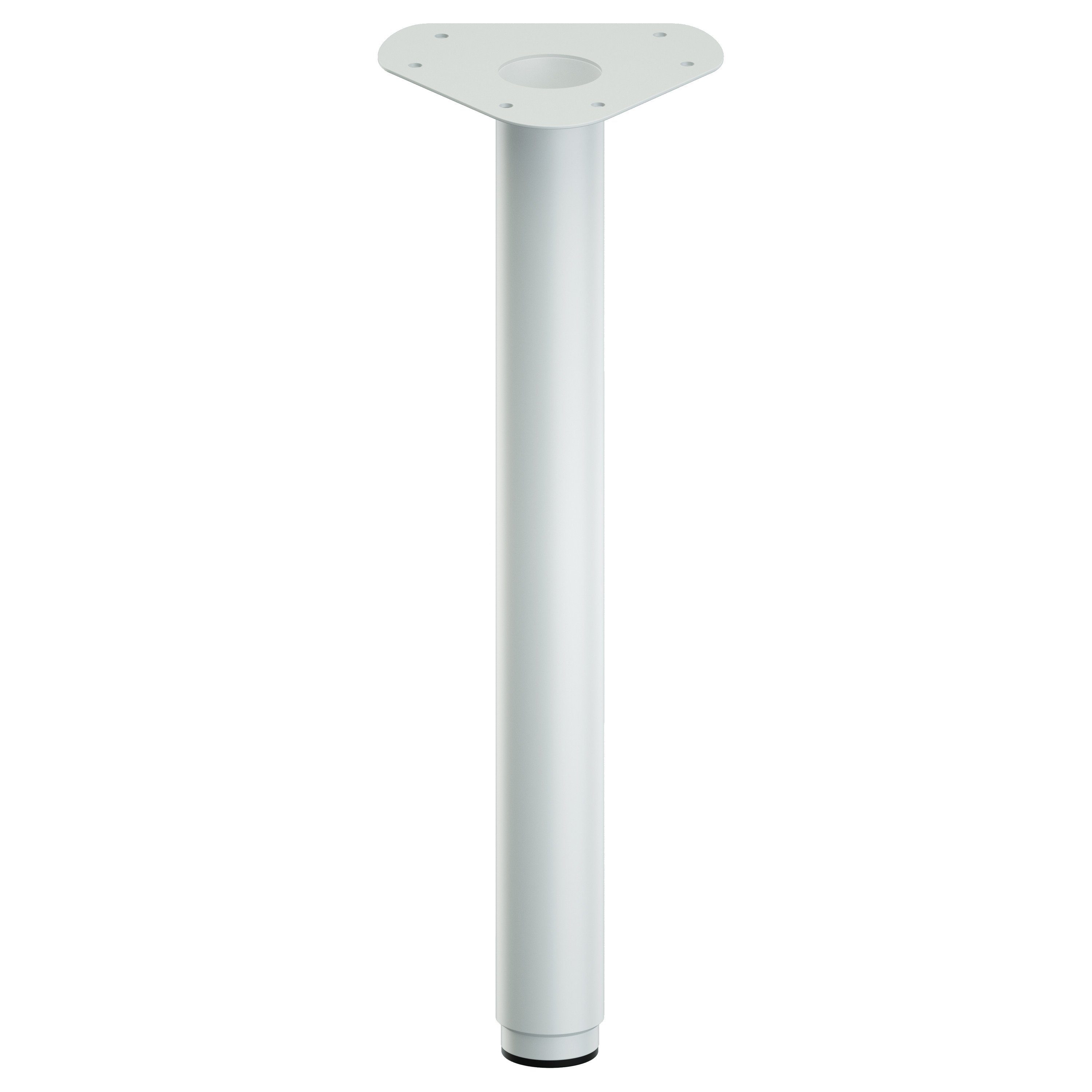 ib style Tischbein Teleskopfuß Ø 50 mm 4er Set Farbe:Weiß;Länge:80 ...