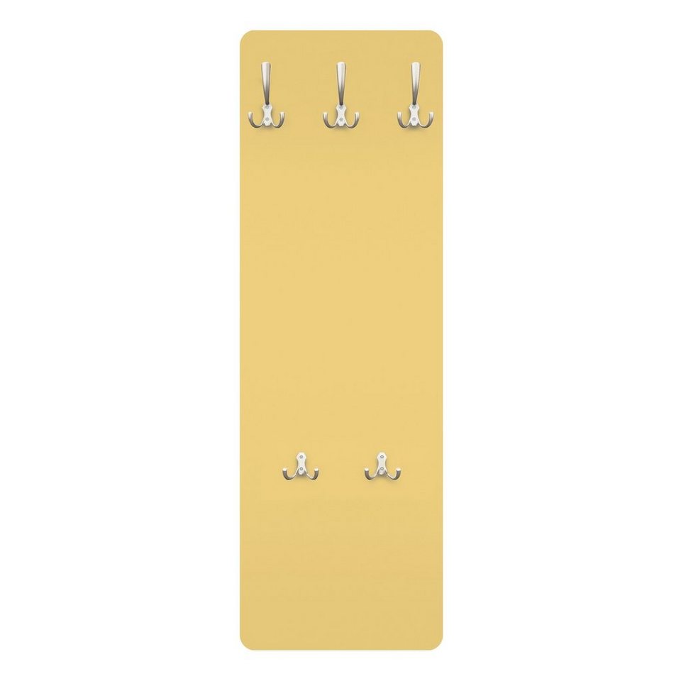 Bilderdepot24 Garderobenpaneel Design Unifarben Honig Ausgefallenes