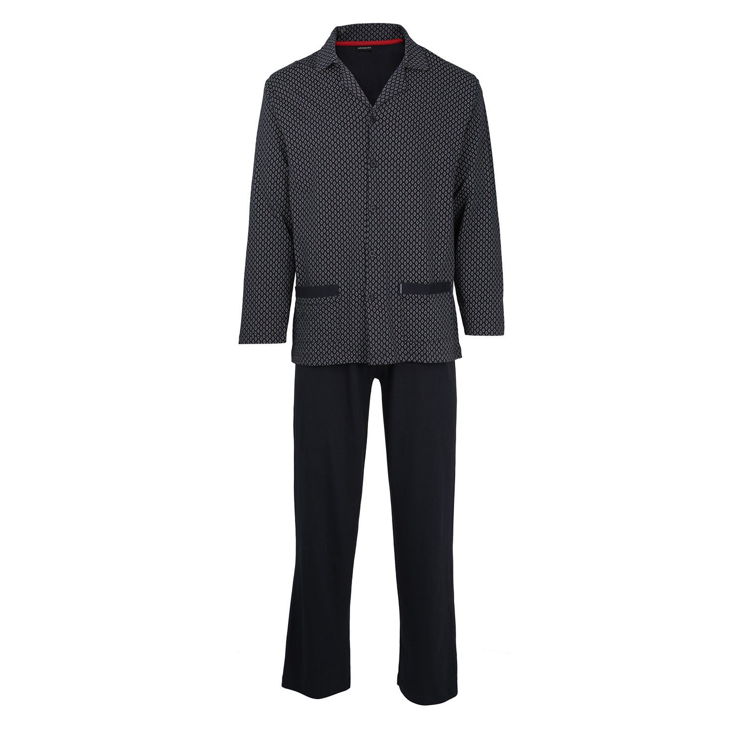 GÖtzburg Pyjama Herren Schlafanzug Set Lang Baumwolle Online