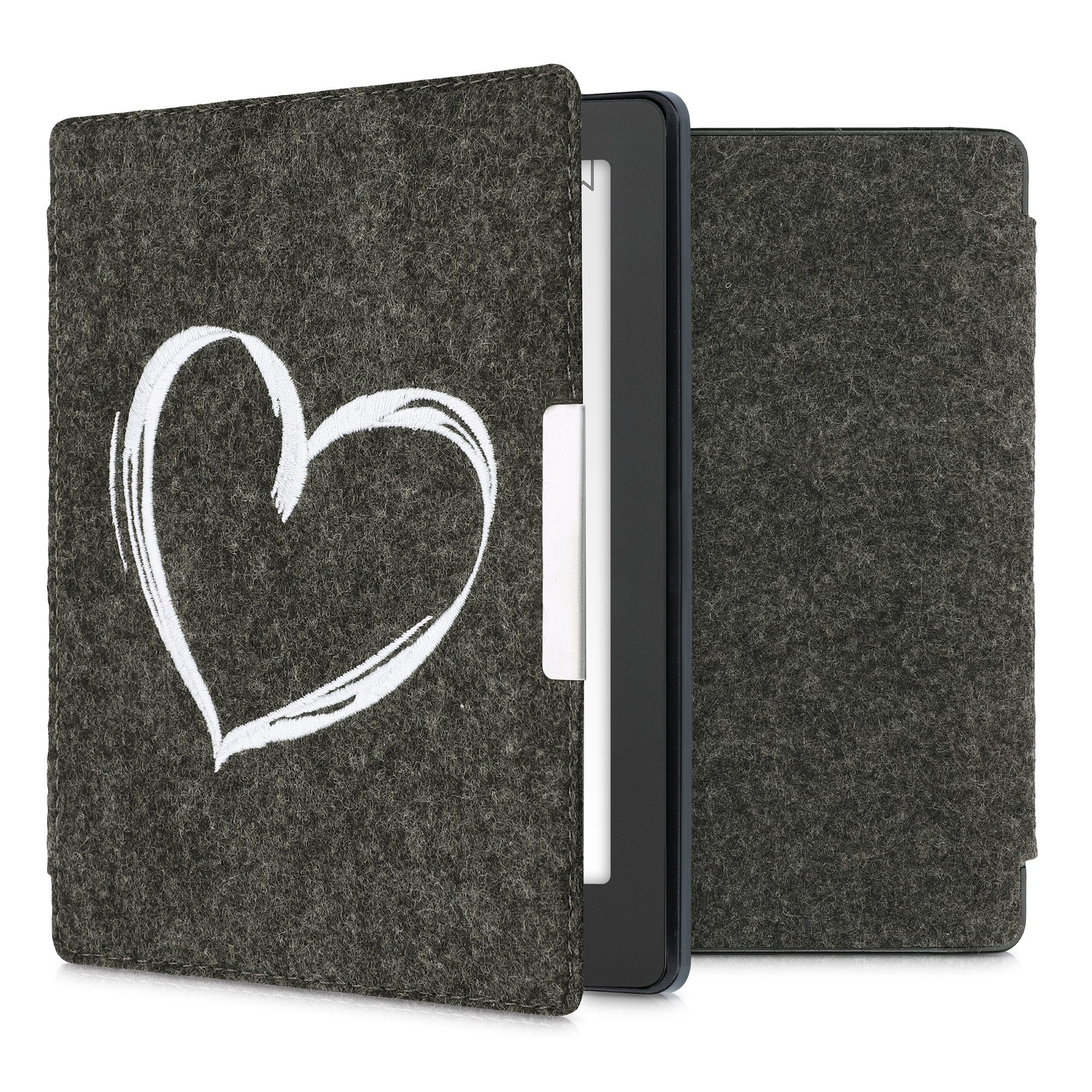 Kwmobile E Reader Hülle Hülle Für Kobo Aura H2o Edition 2 Filz Stoff