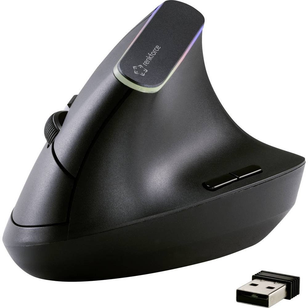 Renkforce Ergonomische Funk-Maus Mäuse (USB-Anschluss)