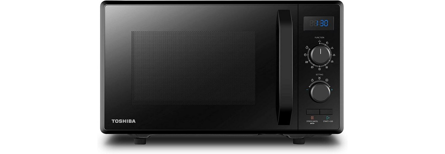 Toshiba Mikrowelle MW2-AG23PF(BK), Grill, BBQ-Funktion, 23 l, 3-in-1 Mikrowelle mit Grill ...