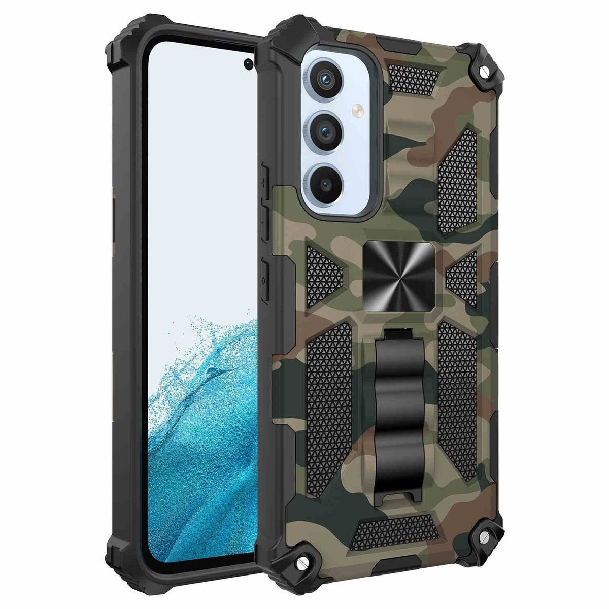 Wigento Handyhülle Für Samsung Galaxy A54 5g Camouflage Shockproof