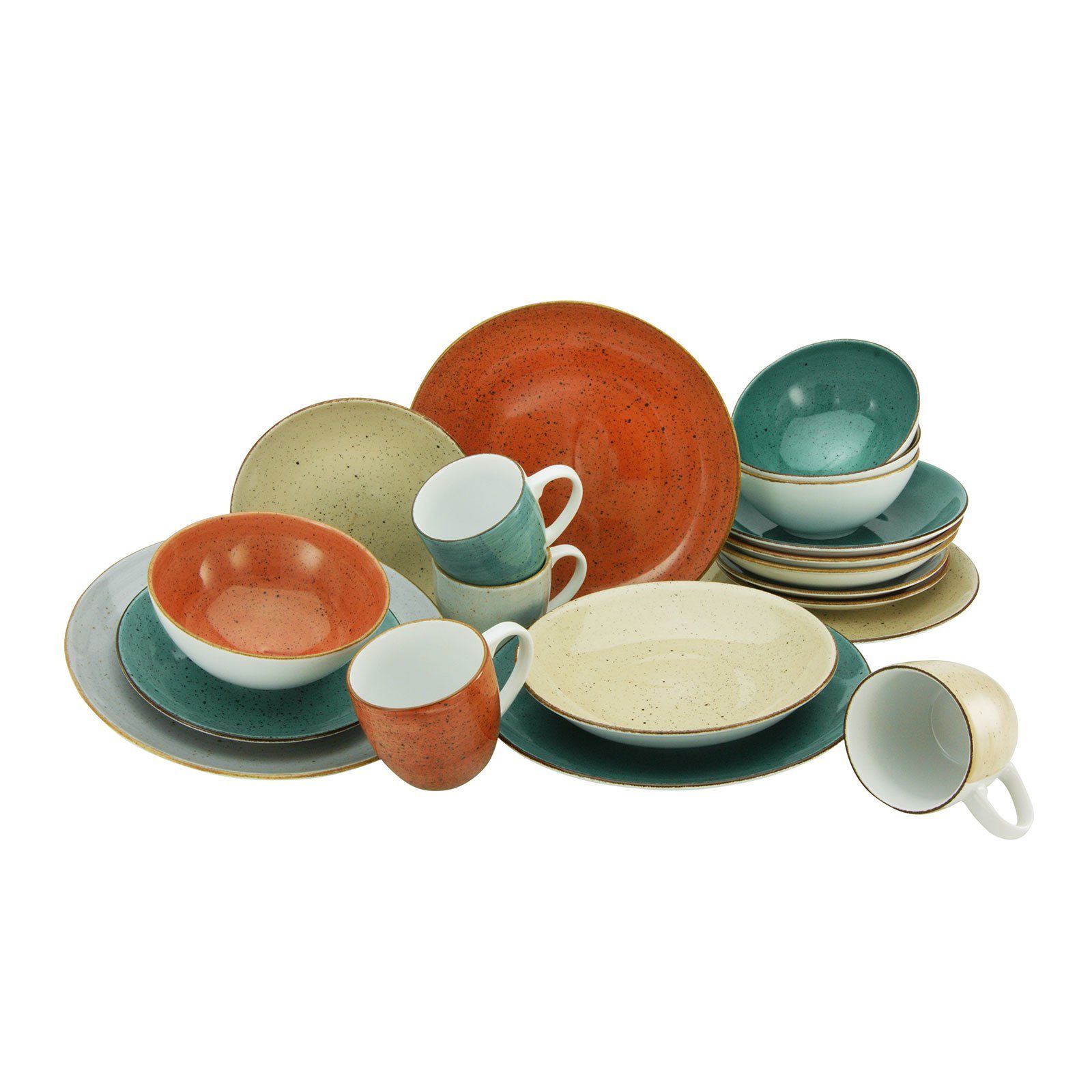 Creatable Kombiservice Geschirr Set Vintage Nature Verona 16 Tlg 4