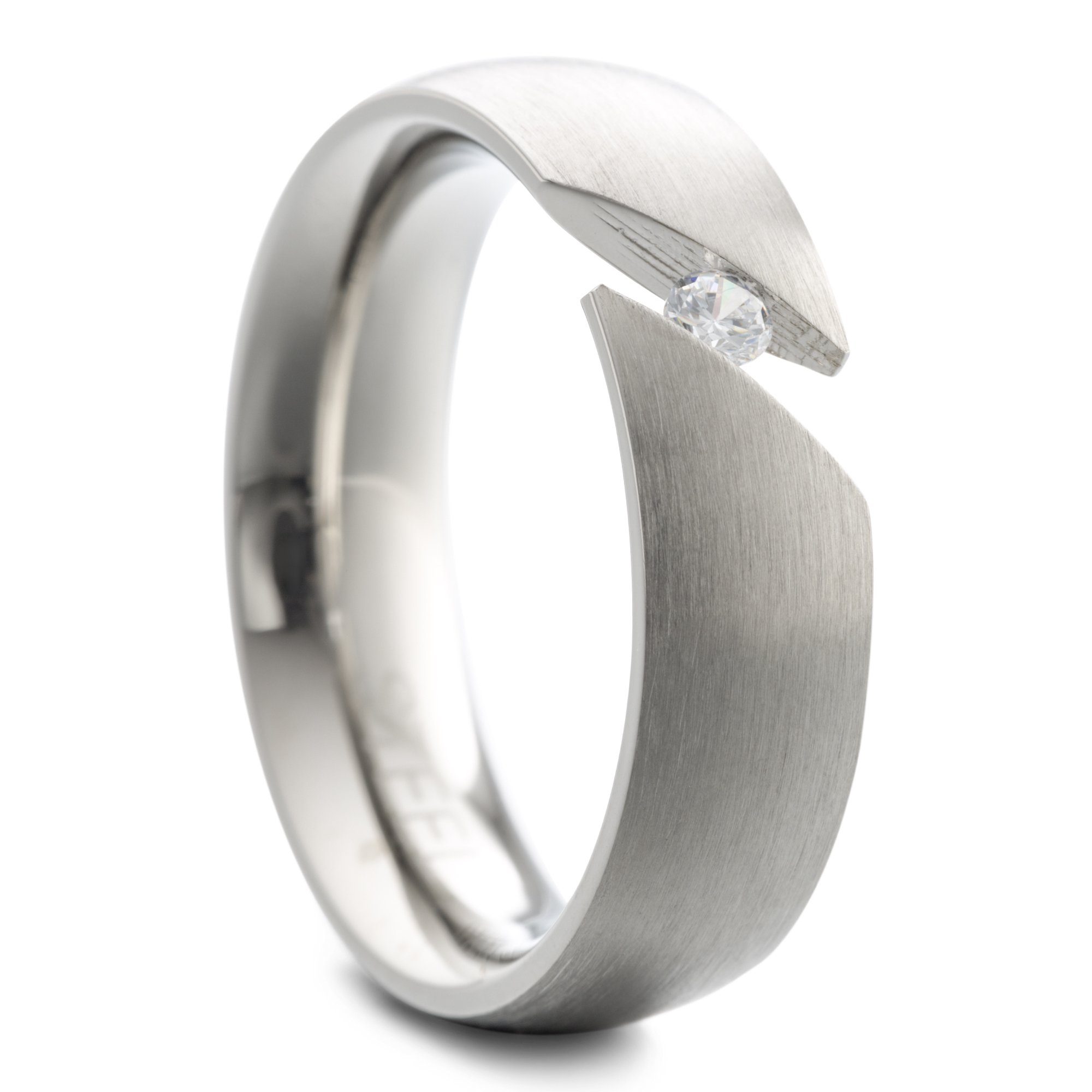 Heideman Fingerring Paari Mit Stein Strichmatt 1 Tlg Damenring Für