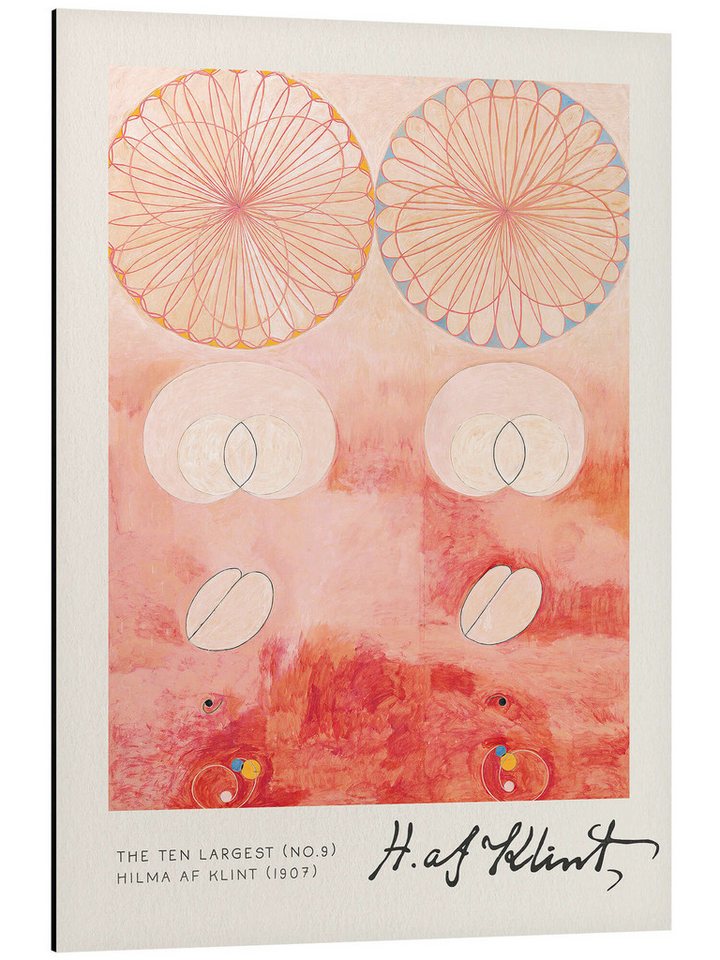 Posterlounge Alu Dibond Druck Hilma Af Klint The Ten Largest No 9