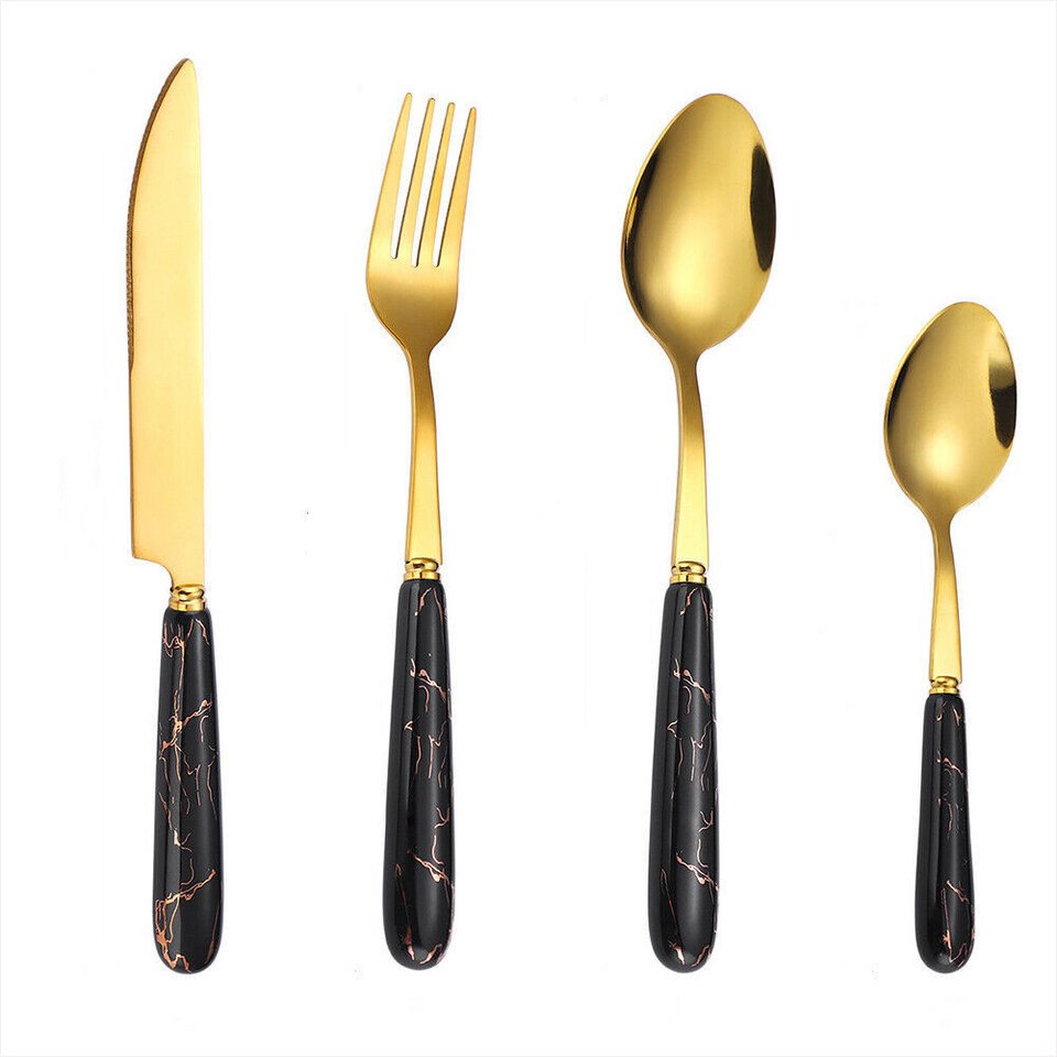 Keenzo Besteck Set 48teiliges Tafelbesteck Set Mit Messer Gabel Löffel