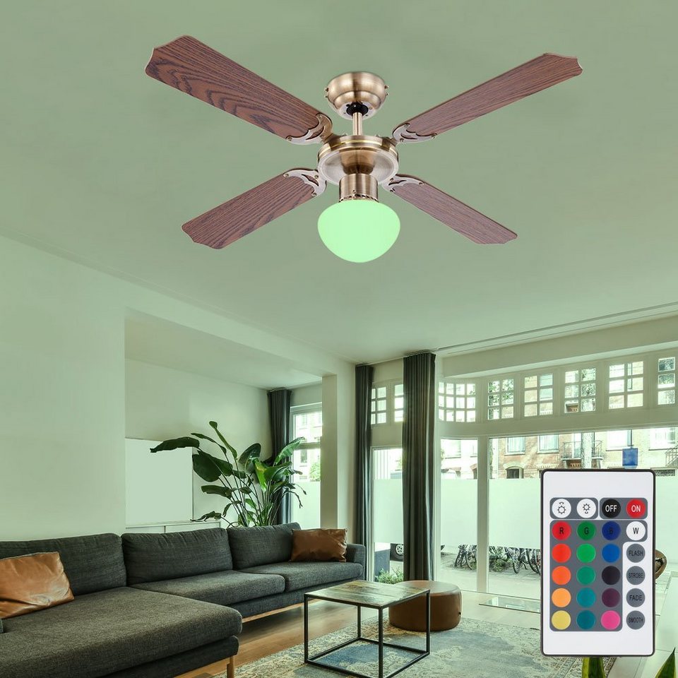 Etc Shop Deckenventilator Led Deckenventilator Mit Zugschalter