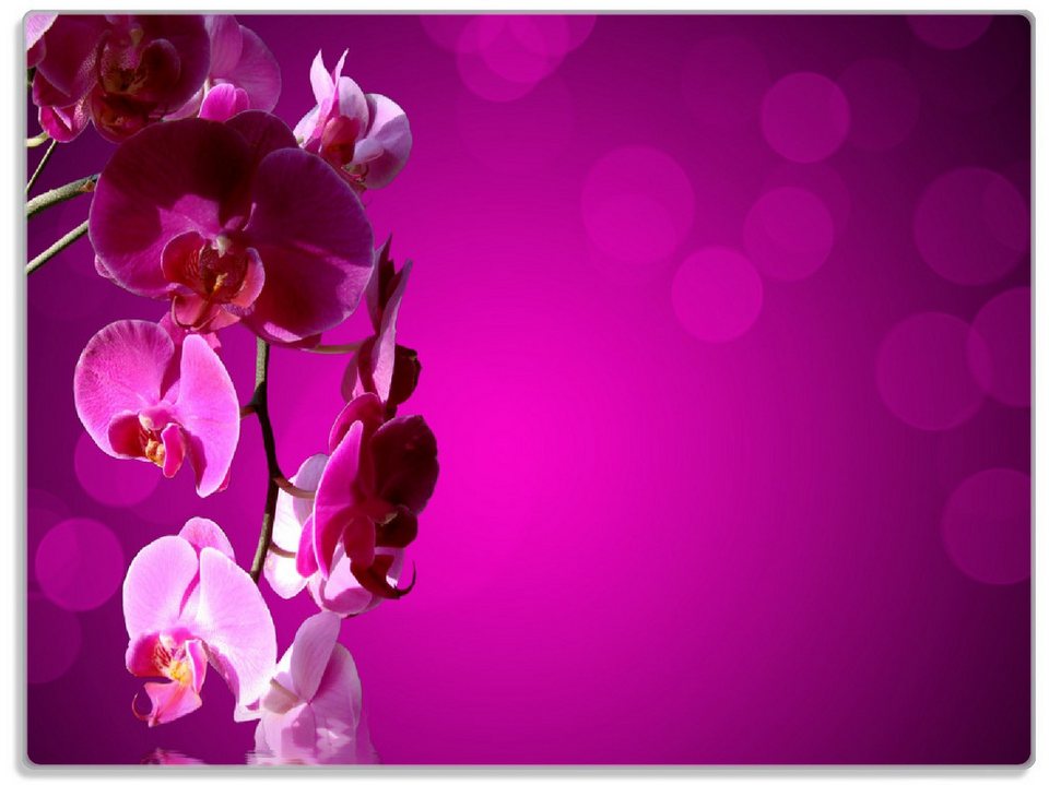 Wallario Schneidebrett Rosafarbene Orchidee Blüten In Pink Esg