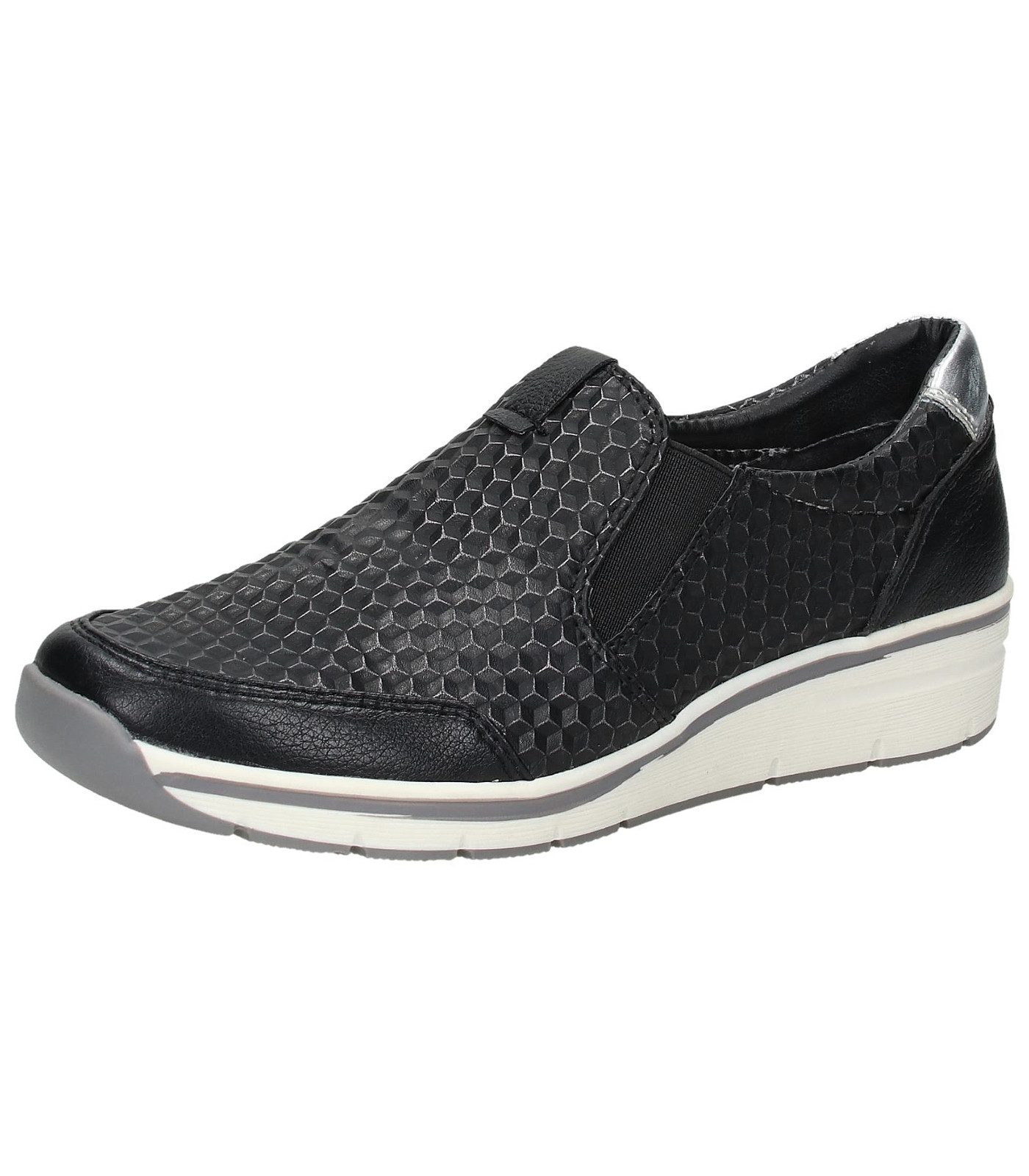 Bama Slipper Lederimitat Slipper, Absatzform: Keilabsatz / Wedge