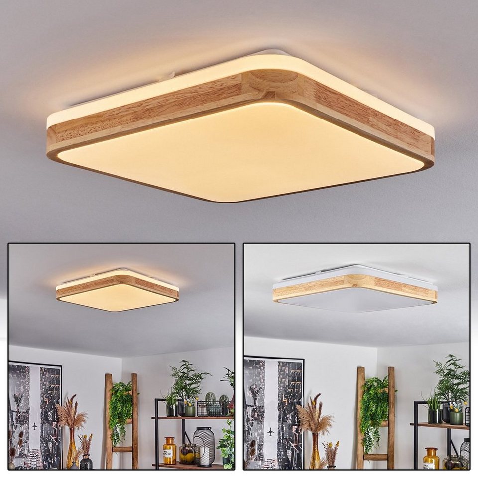 Hofstein Deckenleuchte Penne Moderne Deckenlampe Aus Metallholz
