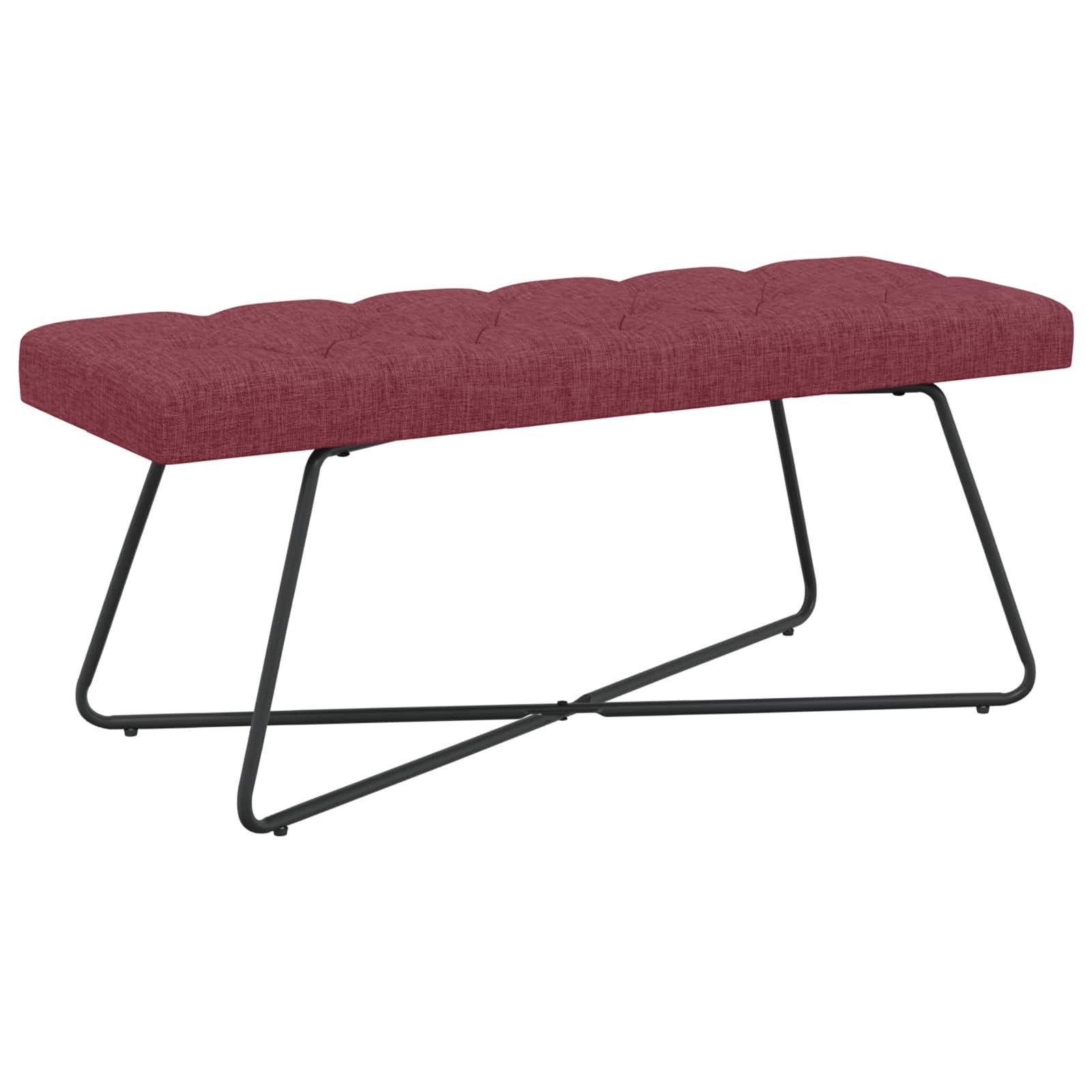 vidaXL Sitzbank Bank mit Knopfheftung Dunkelbraun 80 x 40 x 46 cm Stoff ...