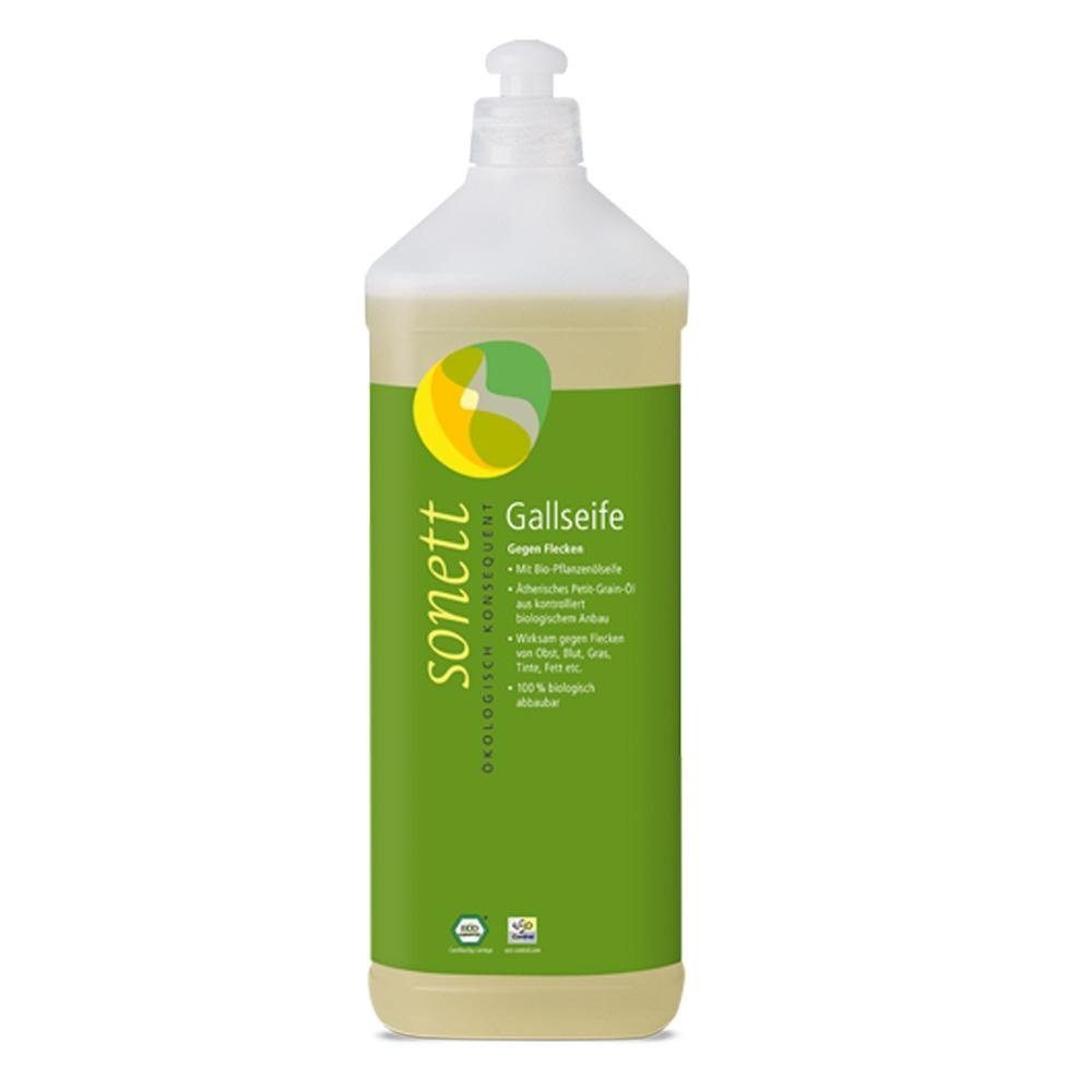 Sonett Gallseife flüssig 1 Liter Vollwaschmittel, Naturprodukt