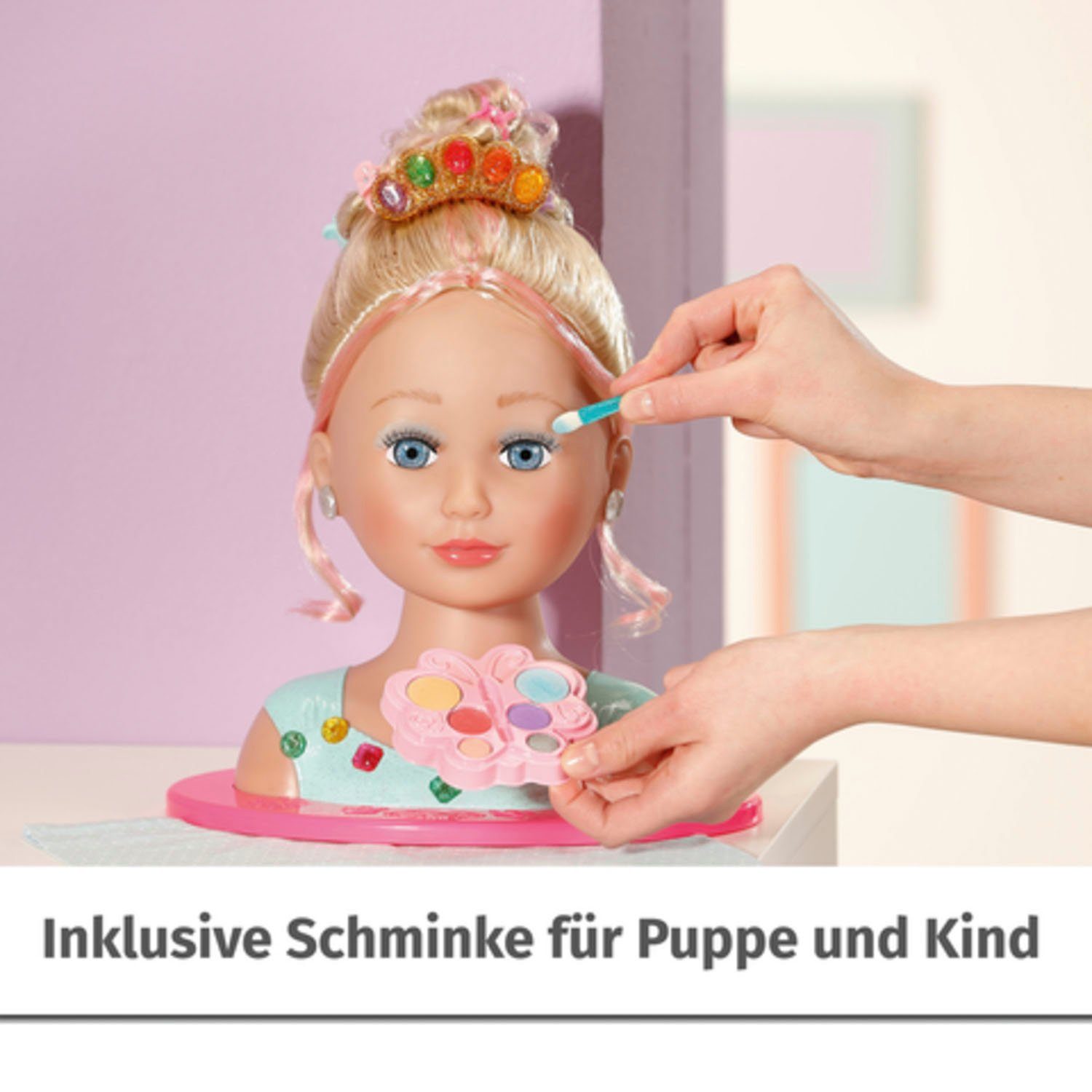 Baby Born Frisier- & Schminkkopf Sister Styling Head Prinzessin, mit ...
