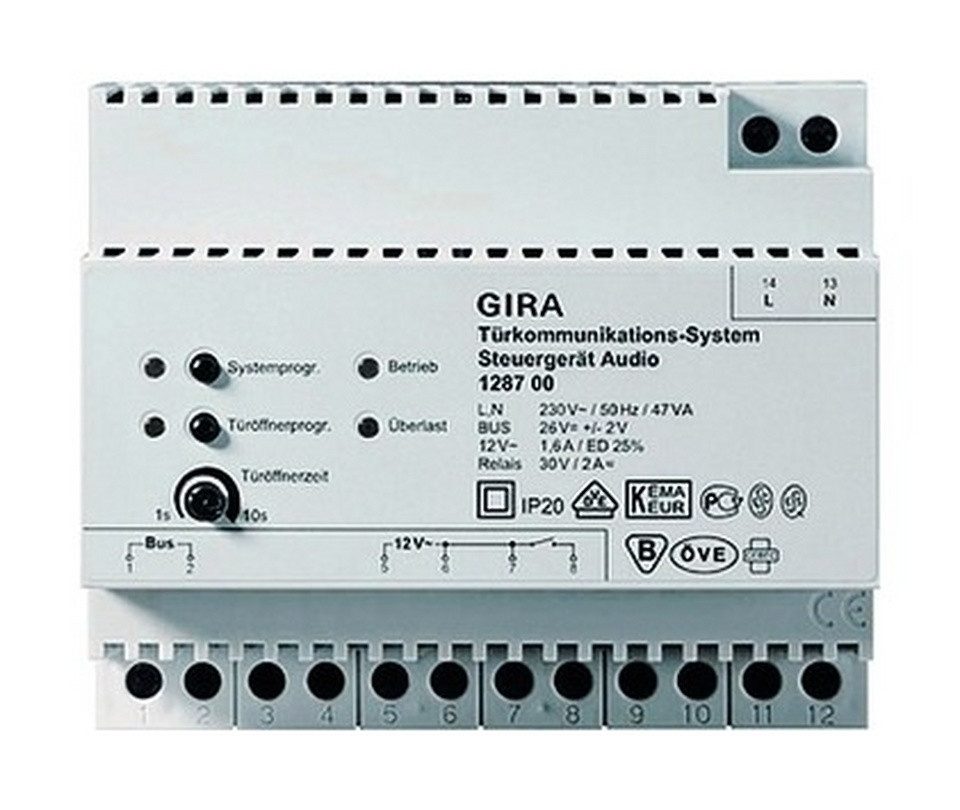 GIRA Gegensprechanlage, Steuergerät Türstation 26V DC Bus-System REG integrierte